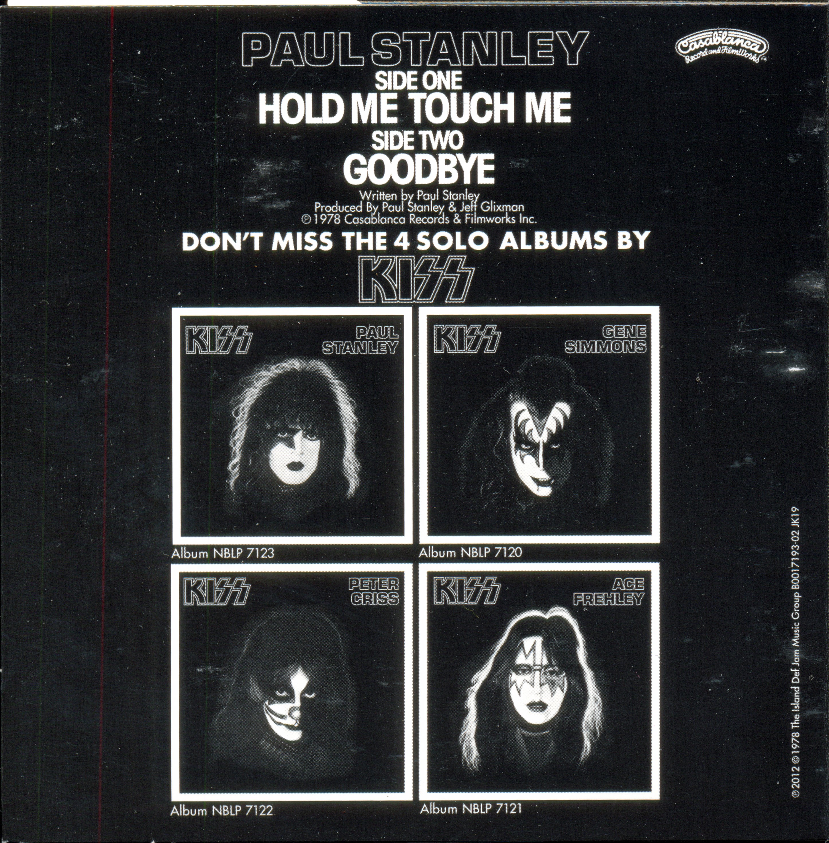 KISS Hold Me, Touch Me : CDs19 ak | CD Covers | Cover Century | Over 1. ...